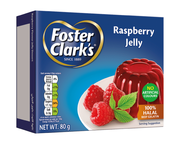 Raspberry Flavour 80g - Foster Clark Products Ltd