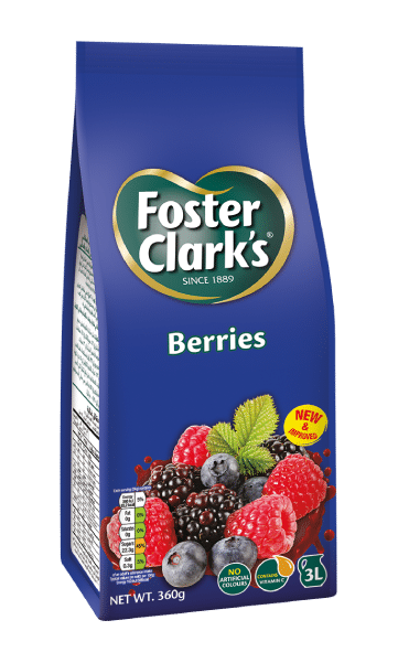 Berries Flavoured Powder Drink 360g - Foster Clark Products Ltd