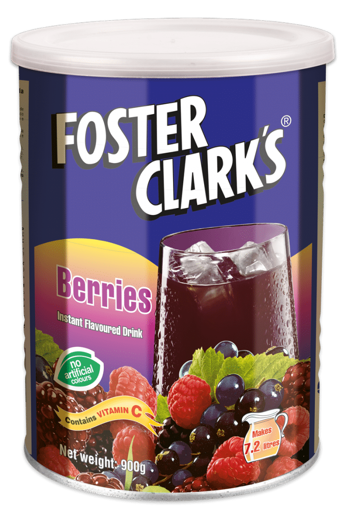 Berries Flavoured Powder Drink 900g - Foster Clark Products Ltd