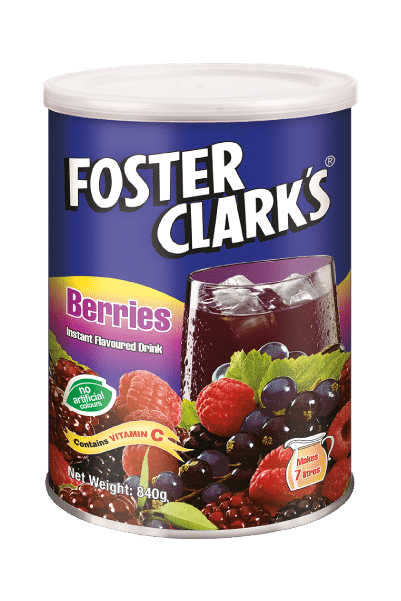 Berries Flavoured Powder Drink 840g - Foster Clark Products Ltd